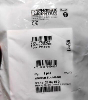 PHOENIX MINI 2864150 MCR-SL-UI-UI-NC relay | eBay