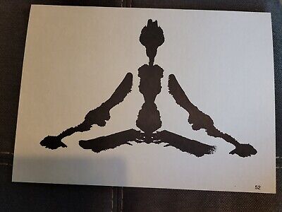 1987 Ink Blot Card #49/52 dbl sided Card Picture. Inkblots Inkblotz 10. ...