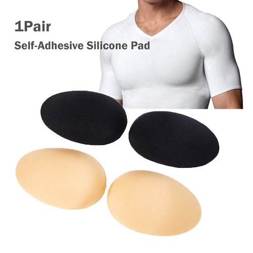 1Pairs Increase Men's Chest Muscle Self-Adhesive Silicone Pad Stick)>G ...