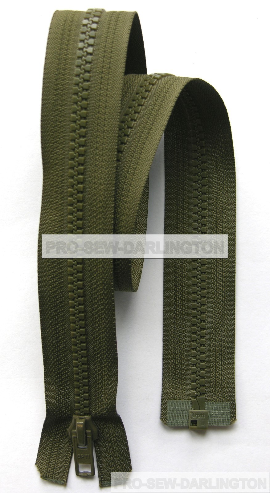 PLASTIC TEETH CHUNKY OPEN ENDED ZIP ( CHOICE OF LENGTH AND COLOURS ...