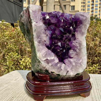 19.46LB Restoration of Natural Amethyst Cave Quartz Cluster Crystal ...