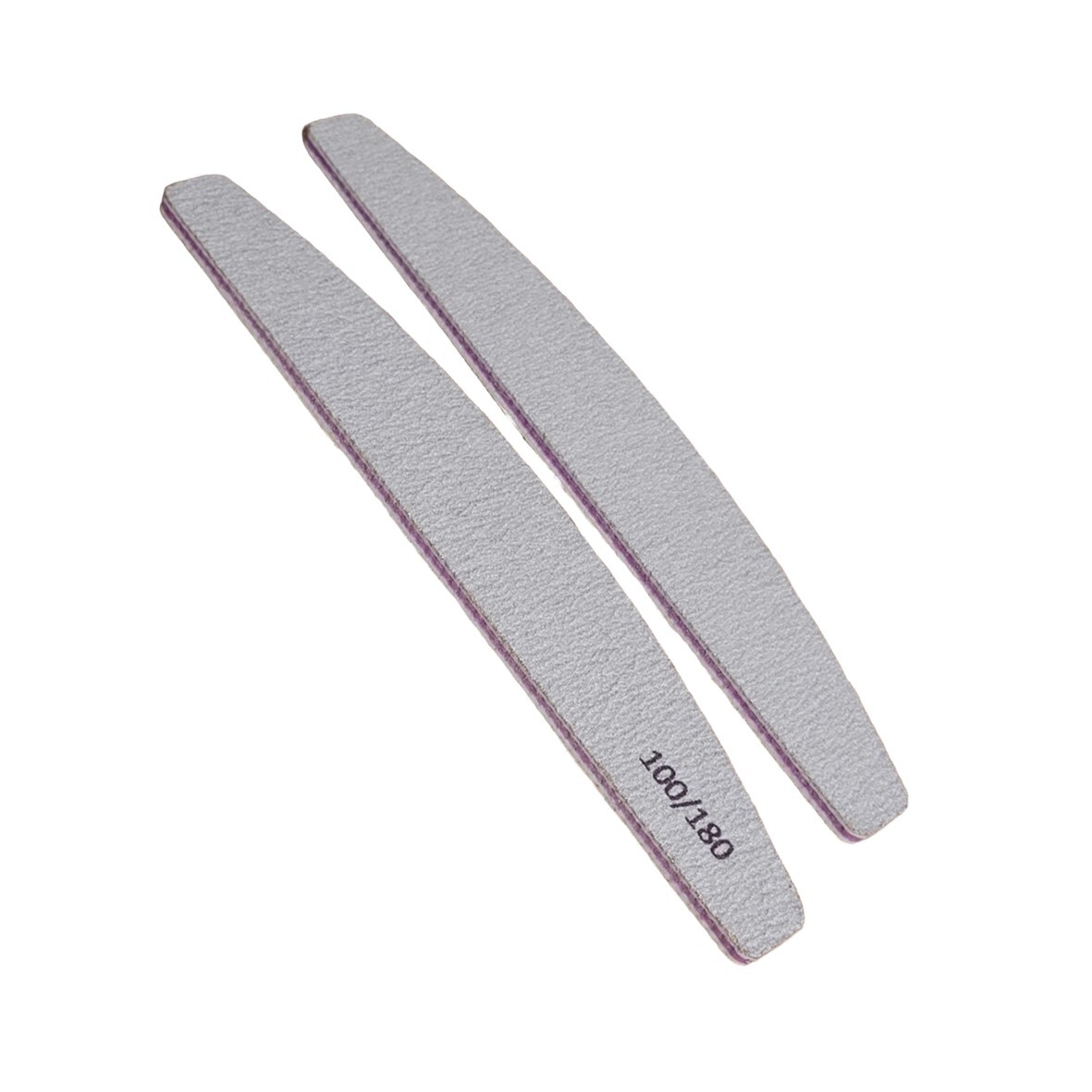 Nail Files 100/180/240 Grit Half Moon Emery Board Buffer File Diamond ...