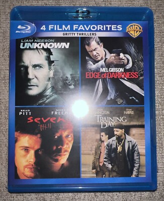 4 (5) Film Favorites: Gritty Thrillers (Blu-ray) New (Plus Taken W ...
