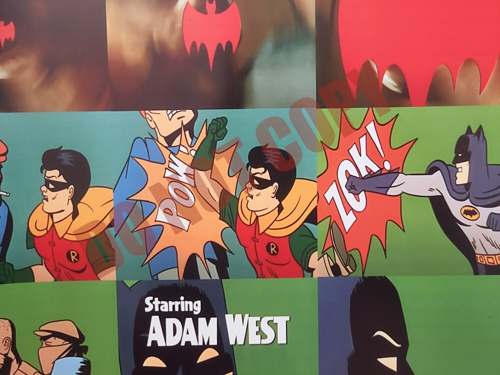Batman 1966 TV Show West Batman Robin Intro Exit Scenes Art 8x10 Photo ...