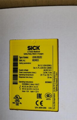SICK UE48-20S2D2 6024915 SAFETY PARAMETERS NEW IN BOX SHIP BY DHL/FED/UPS | eBay
