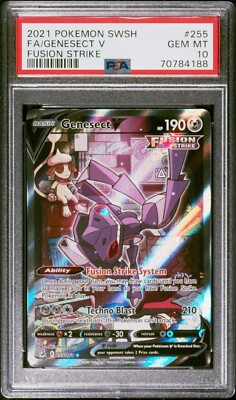 2021 Pokemon Fusion Strike Genesect V Alt Art #255 PSA 10 | eBay