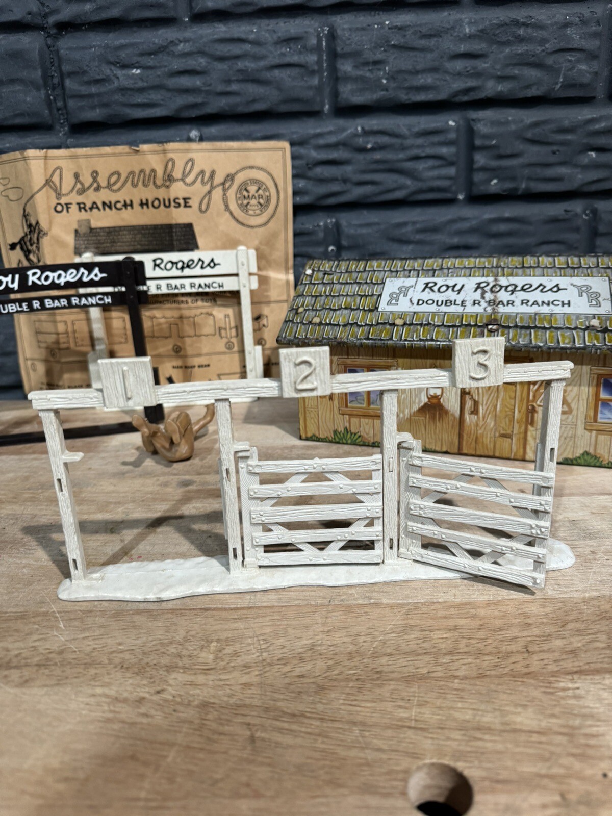 1950’s Marx Roy Rogers Double R Bar Ranch Play Set READ | eBay