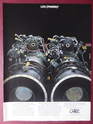 8/1986 PUB LHTEC ALLISON GARRETT T800 LHX DEMONSTRATOR ENGINE ORIGINAL ...