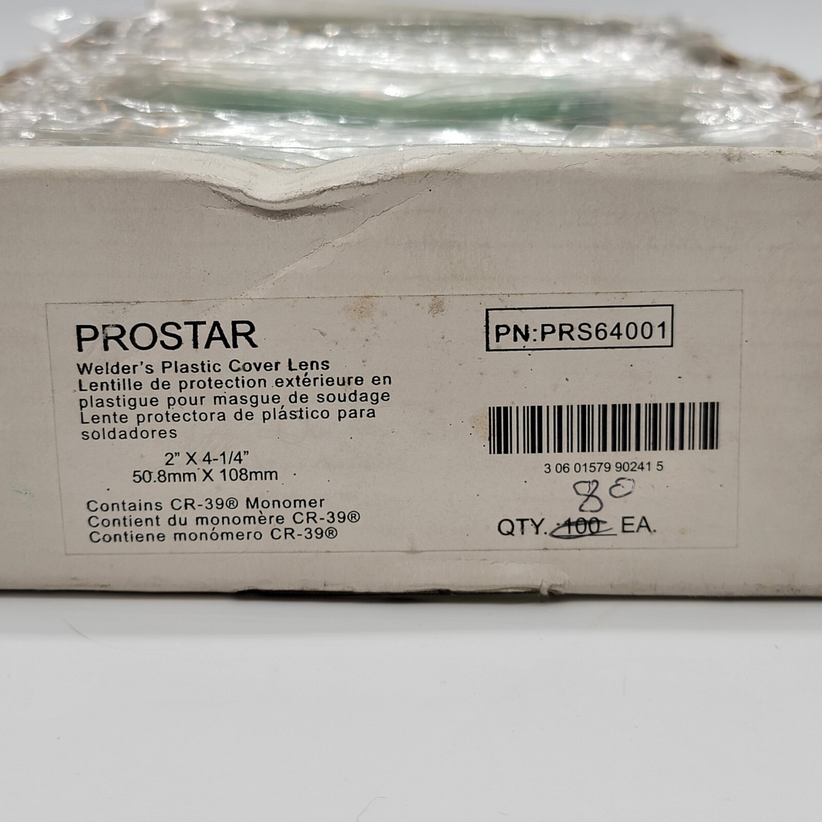 Prostar PRS64001 Welder's Plastic Cover Lens 2"x4-1/4" Box of 99 | eBay