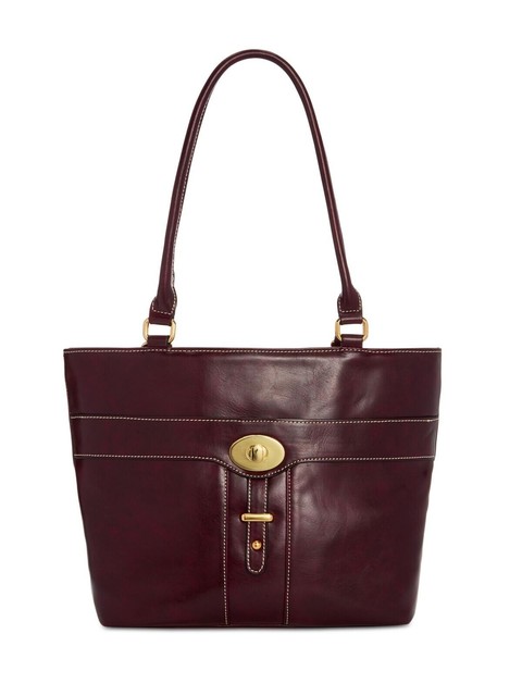 Giani Bernini Burgundy Faux Leather Tote Handbag Purse for sale online ...