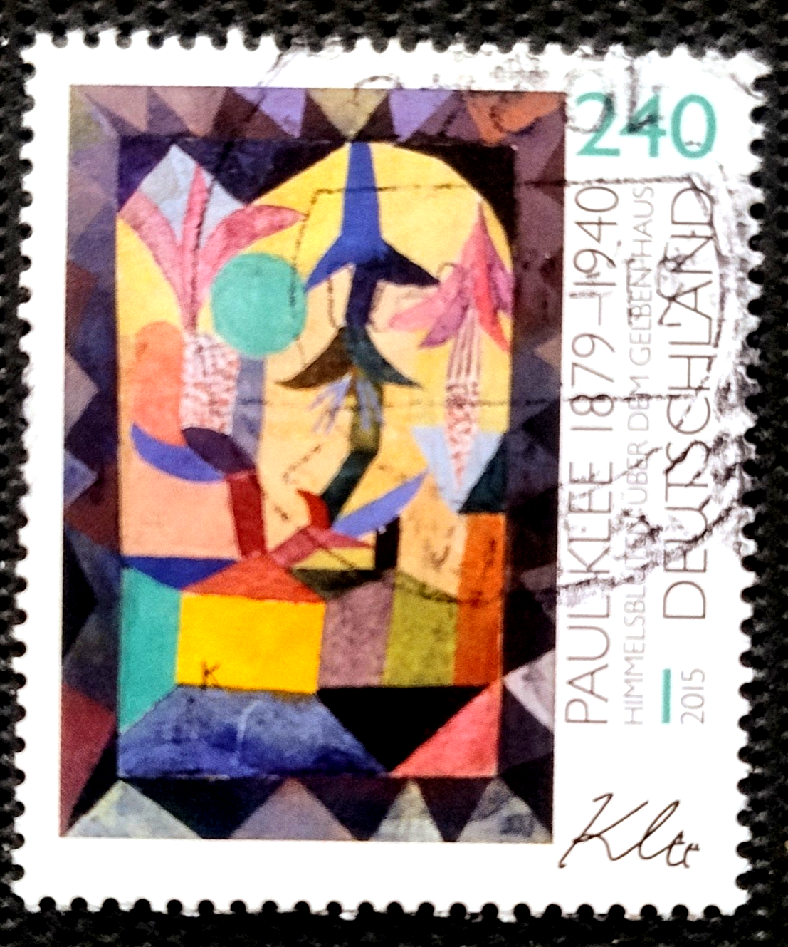 BRD 2015 MiNr. 3195 75. Todestag von Paul Klee ECKE ORTS-Stempel | eBay