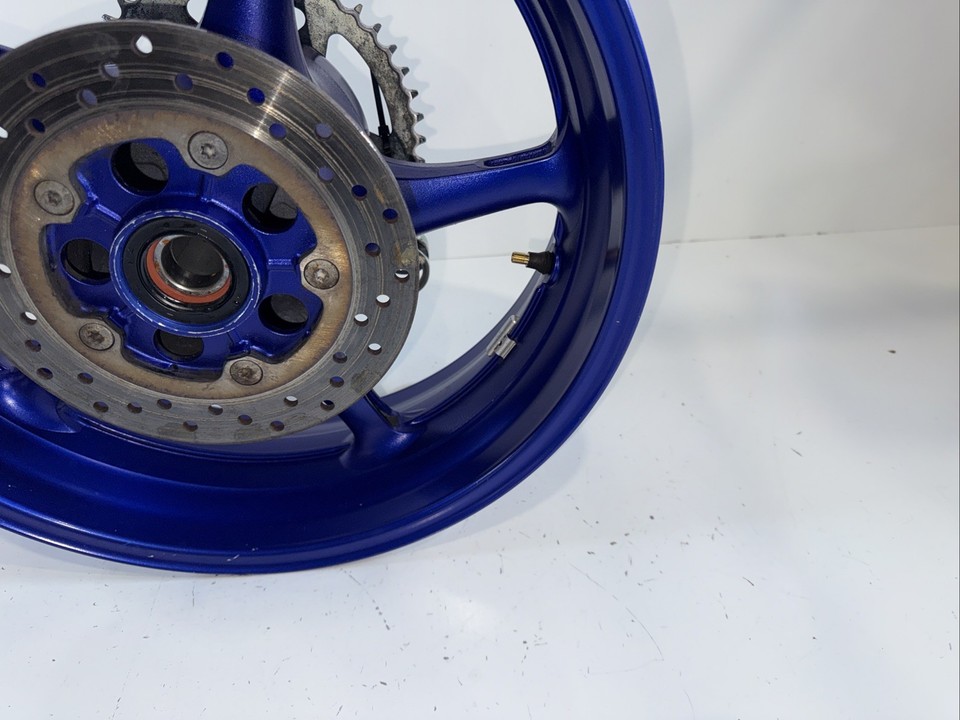 16 08-16 YAMAHA YZF R6 OEM REAR WHEEL BACK RIM ROTOR HUB *STRAIGHT ...
