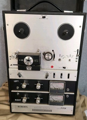 1960's Rheem Roberts 771X reel-to-reel tape recorder In Case. ~SEE ...