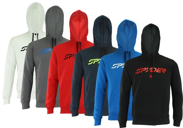 Spyder Logo Hoodie Sweatshirt White Men’s Pullover Size Medium for sale ...