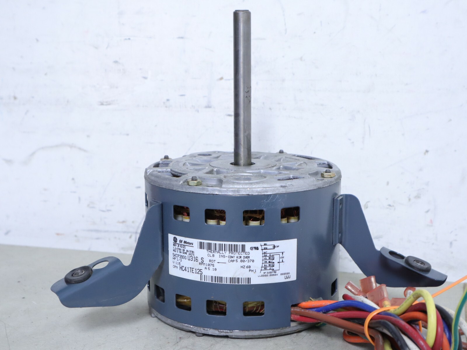 GE Genteq Motors 5KCP39GGU316S Blower Motor 1/3HP 115V 1075RPM ...