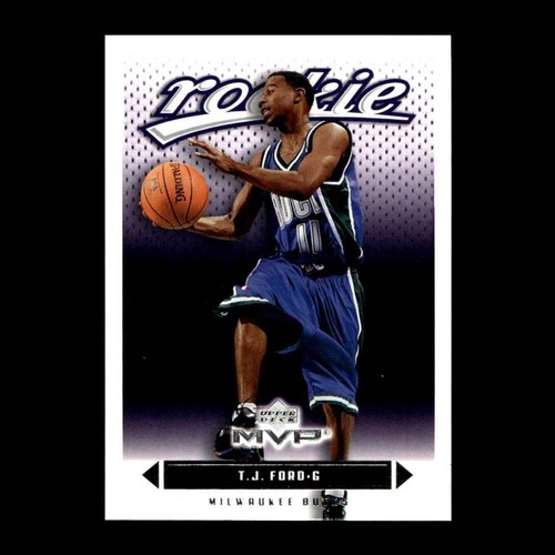 T.J. Ford 2003-04 Upper Deck MVP Rookie Milwaukee Bucks #208 R328C 5 | eBay
