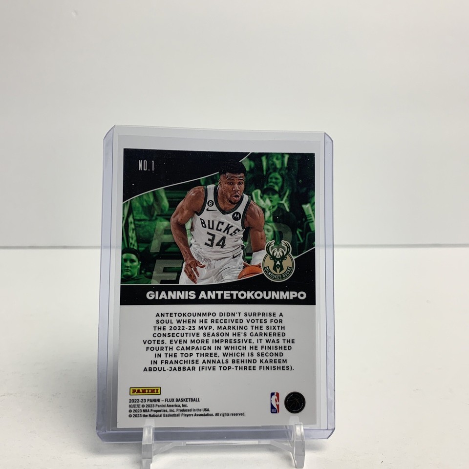 2022-23 Panini Flux - Fluid #1 Giannis Antetokounmpo - Milwaukee Bucks ...