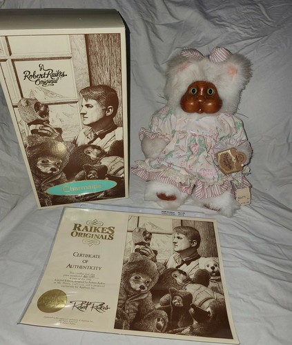 Charmaine Original Robert Raikes White Cat Wood Face Applause w/Tags ...