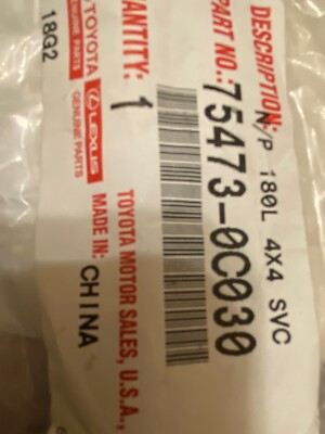 OEM Toyota Rear Tailgate 4x4 Emblem Badge 15-17 Tacoma 07-17 Tundra ...