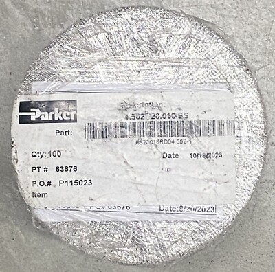 Parker 4.562” 20 Mesh .016 Wire Dia. Stainless Steel Wire Mesh Discs ...