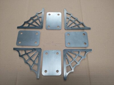 4 Spider Web steel gussets 5mm Kit Car rally Roll Cage trailer Go Kart ...