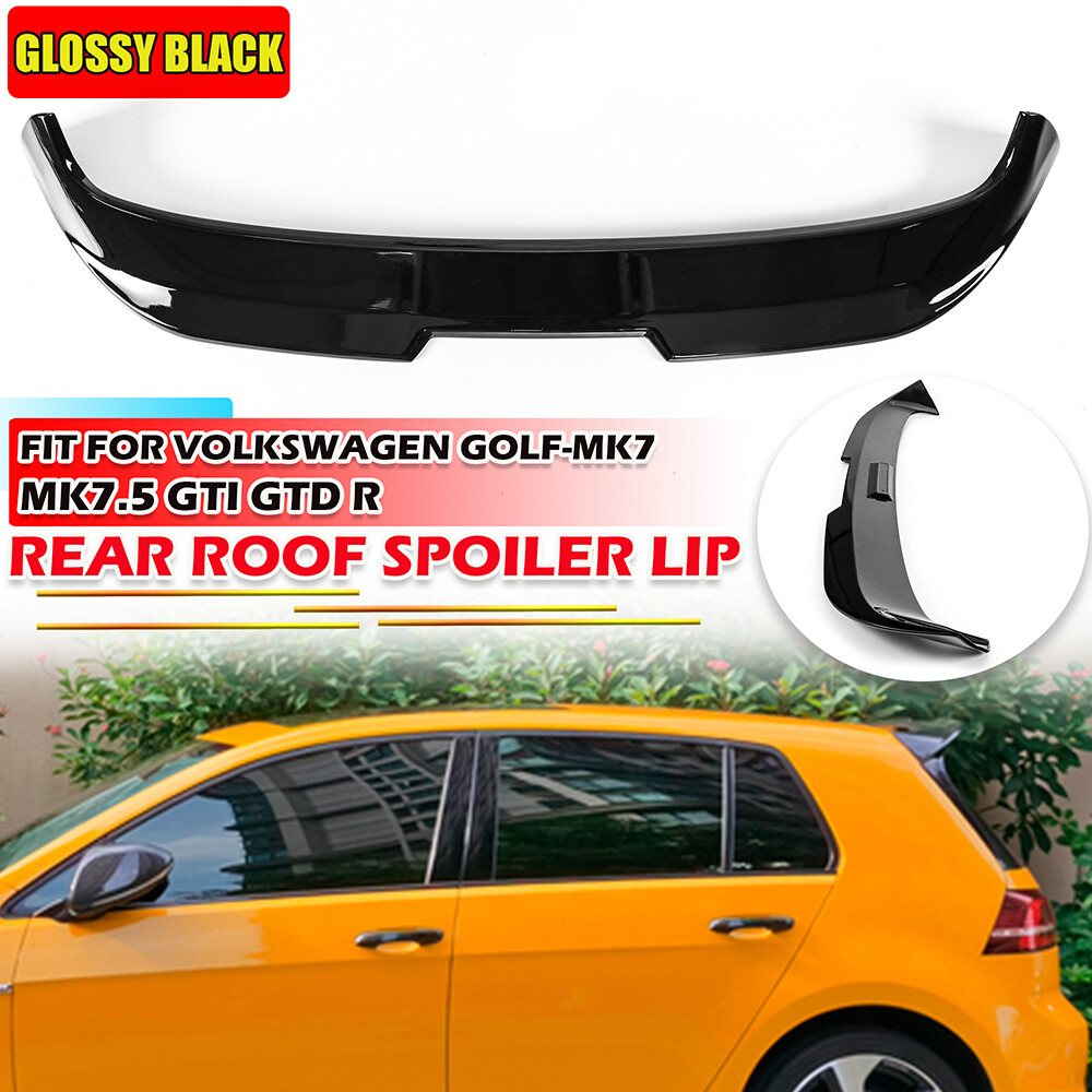 FOR VW GOLF MK7 MK7.5 GTI GTD 2015-2020 GLOSS BLACK REAR ROOF BOOT ...