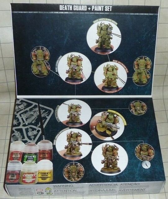 Warhammer 40000 40k Death Guard Paint Set for sale online | eBay