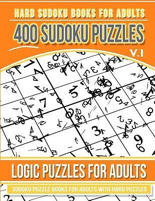 Hard Sudoku Books for Adults 400 Sudoku Puzzles Vol 1 Sudoku Puz by ...