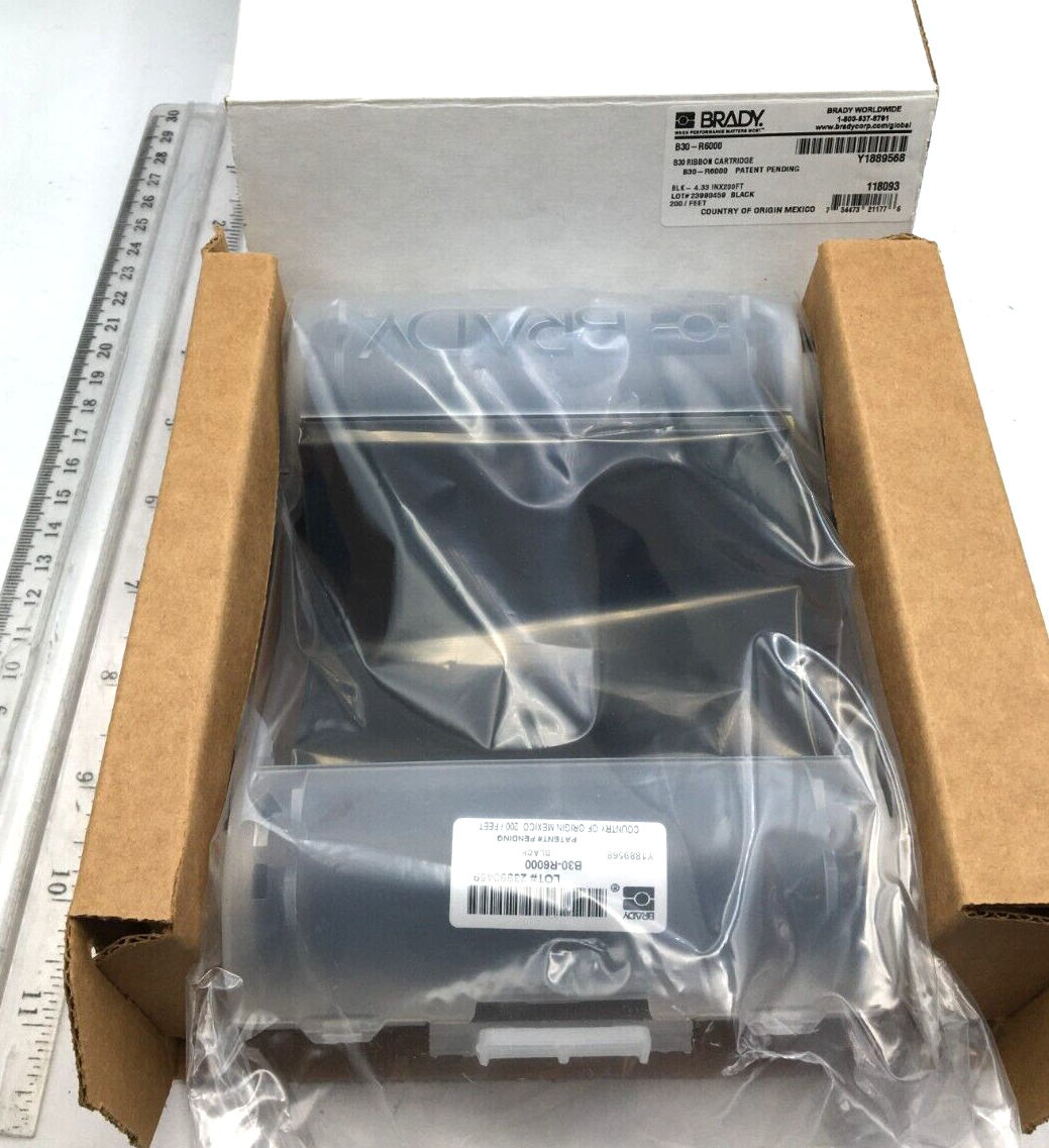 Brady Corporation B30-r6000 B30 Series R6000 Printer Ribbon Black for ...