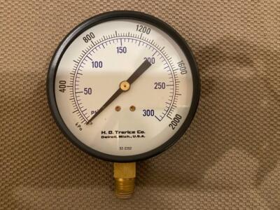 *NEW* H.O. TRERICE CO PRESSURE GAUGE D070196 2000KPA | eBay