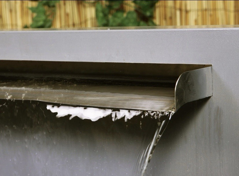 Blade Fountain Stainless Steel Water Feature 57cm Painted Zinc effect ...