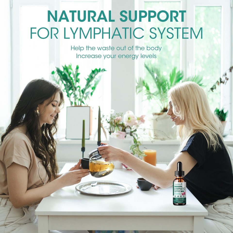 Lymphatic Drainage Drops-Lymph System Support,Reduce Swelling Herbal ...