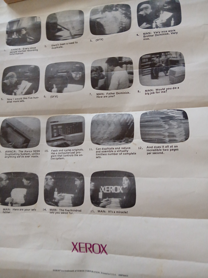 Brother Dominic Signed XEROX Poster DECADE FULL OF MIRACLES + Glue-On ...