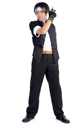 Kyo Kusanagi Cosplay Halloween KOF Series Costume Outfit Size Kid ...