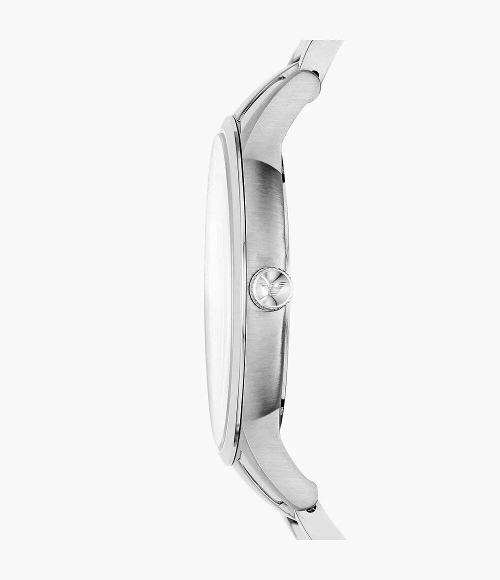 Emporio Armani AR11181 Men's Chronograph Silver Stainless Steel Watch ...