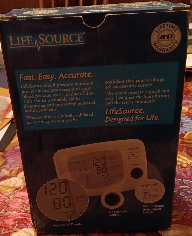 Lifesource Blood Pressure Monitor Ua-767v | eBay