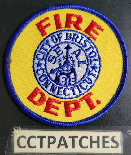 BRISTOL, CONNECTICUT FIRE DEPARTMENT PATCH CT | eBay