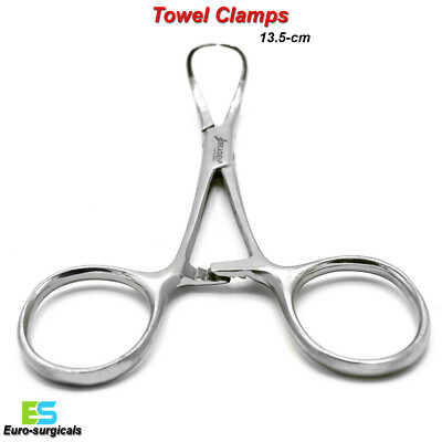 Surgical Veterinary Backhaus Towel Clamps Forceps Dental Instruments CE ...