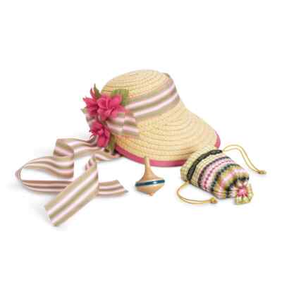 American Girl Caroline's Meet Accessories Doll Bonnet Hat Top Abbott ...