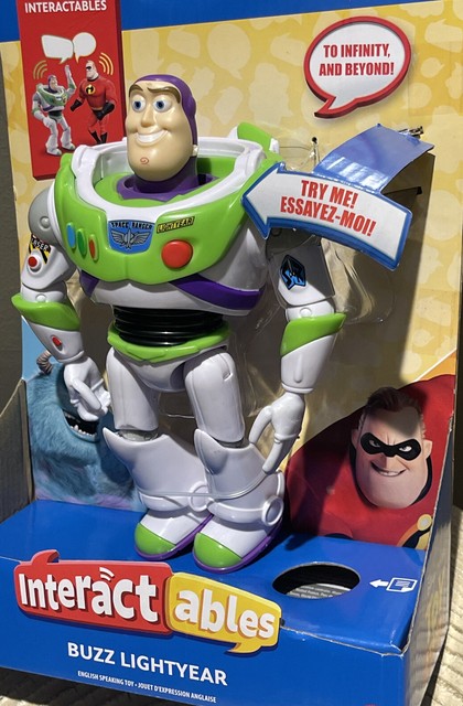 Disney Pixar Interactables Toy Story Buzz Lightyear Talking Figure ...