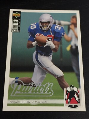 CORWIN BROWN 1994 Collector's Choice SILVER #258 ~ Michigan / Patriots ...