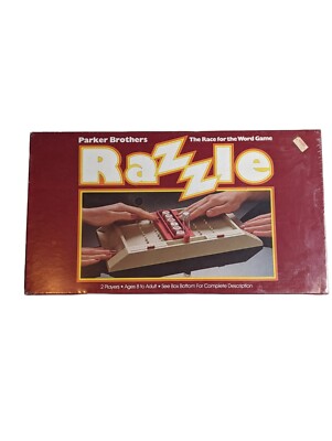 Vintage 1981 Parker Brothers RAZZLE Board Game - Never Opened, Factory ...