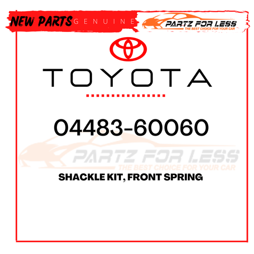 04483-60060 TOYOTA GENUINE SHACKLE KIT, FRONT SPRING OEM | eBay