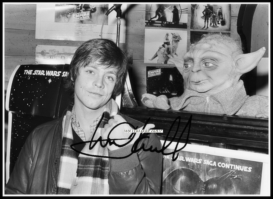 Mark Hamill, Autographed, Cotton Canvas Image. Limited Edition (MH-207 ...