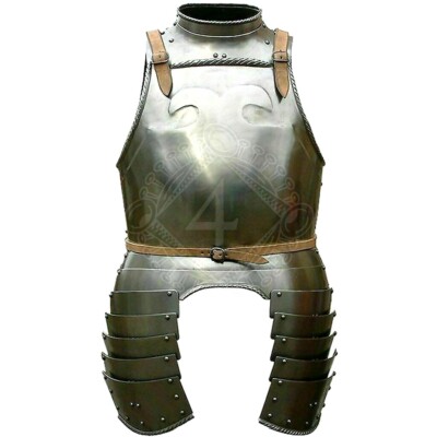 Medieval Half Armor Wearable Solid Metal Breast plate Knight Chest ...