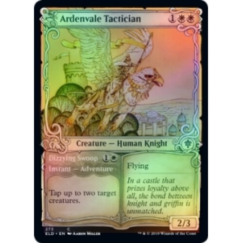 FOIL ARDENVALE TACTICIAN (SHOWCASE) X4 Throne Of Eldraine ELD Magic MTG ...