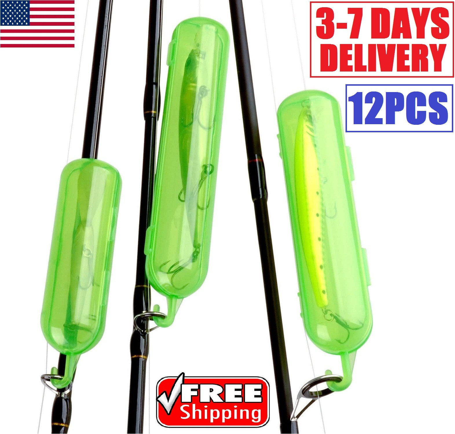 12Pack Fishing Lure Wraps Hook Protector Lure Covers Jacket Bait ...