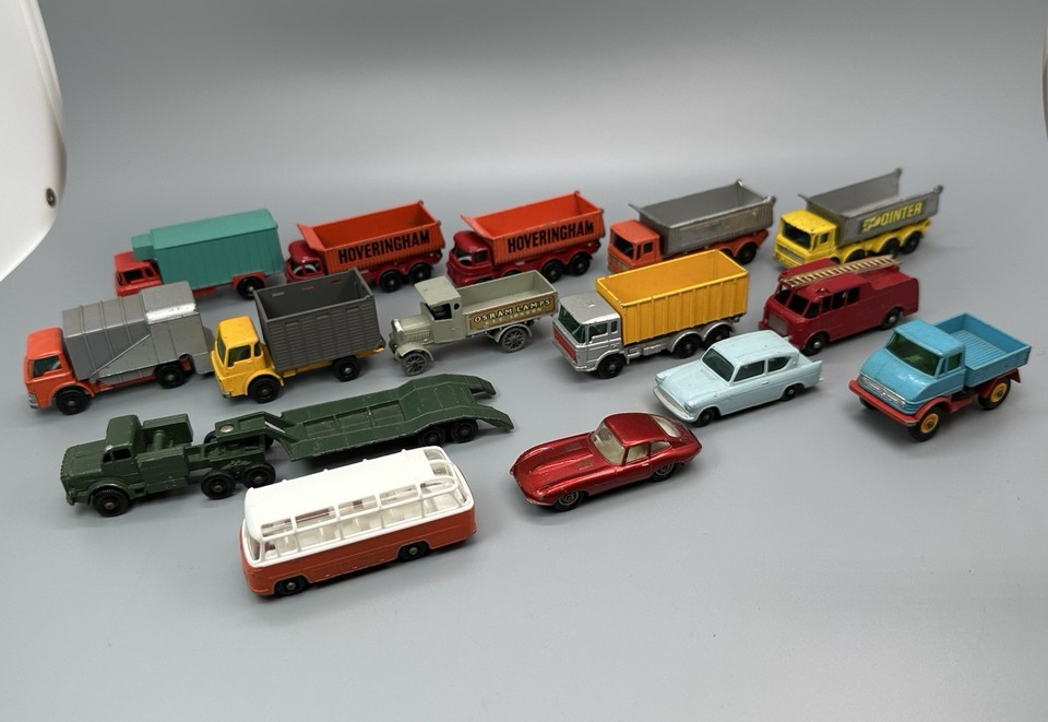 Lot of 22 Lesney Matchbox Cars / Vtg Diecast Toys / Jaguar, ANTAR ...