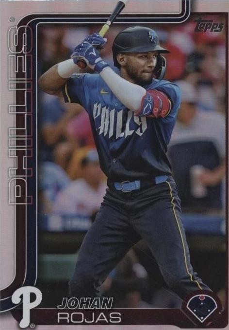 2025 Topps Series 2 - Johan Rojas #469 Rainbow Foilboard for sale ...