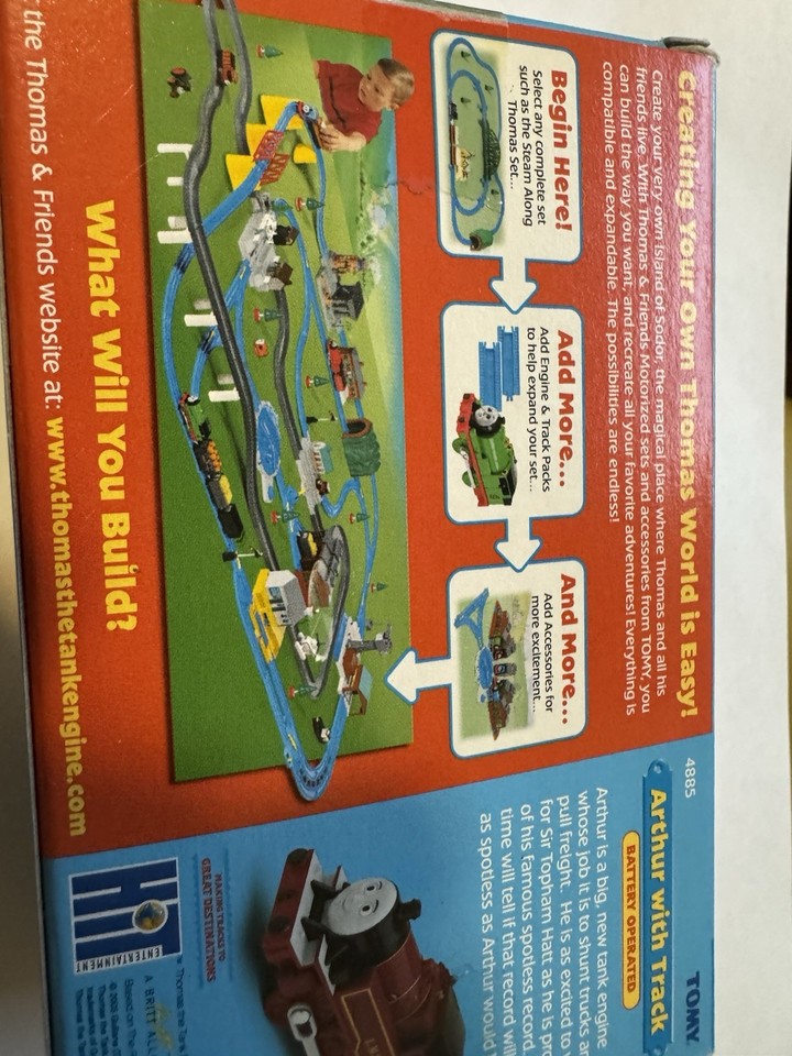 2005 Tomy Thomas & Friends Trackmaster Arthur with Track New In Box ...